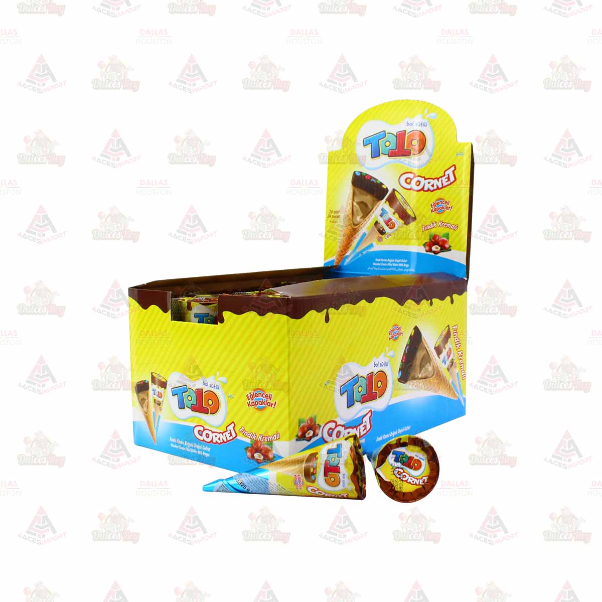 Toto Cornet Hazelnut 24pc – 4 Aces Import
