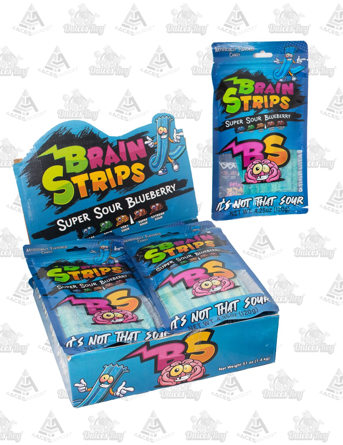 Brain Strip SuperSourBerry 12p – 4 Aces Import